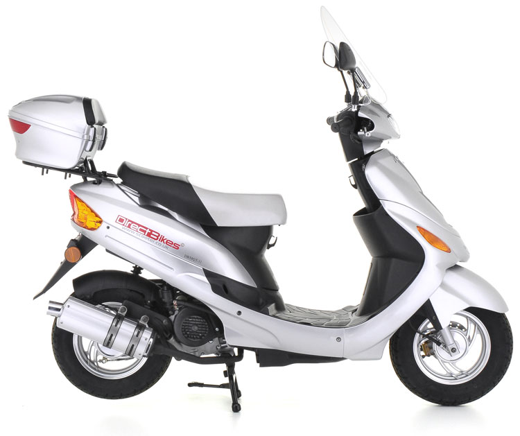 50cc Scooter - Direct Bikes 50cc Sports Scooters Silver